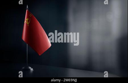 Small national flags of the USSR on a white background Stock Photo - Alamy