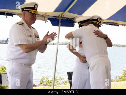 Incoming commander General John G. Lorber, stands at the podium to ...