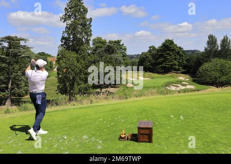 Hole 1 on the JCB Golf & Country Club course near Rocester, Uttoxeter ...