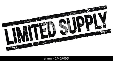 LIMITED SUPPLY text written on red dash stamp sign Stock Photo - Alamy