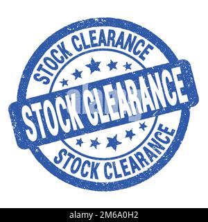 STOCK CLEARANCE text written on red rectangle stamp sign Stock Photo ...