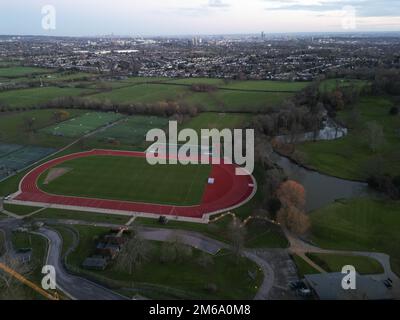 A drone view of the Harrow School Playing Fields in UK Stock Photo - Alamy