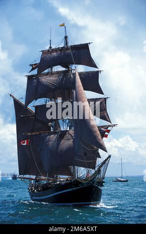 brigantine Eye of the Wind, Cadiz, 2000 Stock Photo - Alamy