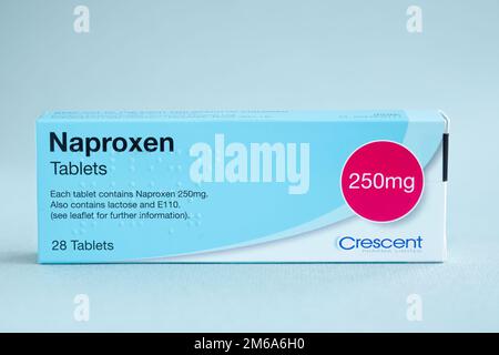 Naproxen Tablets 250mg Prescription Pack, England, UK Stock Photo - Alamy
