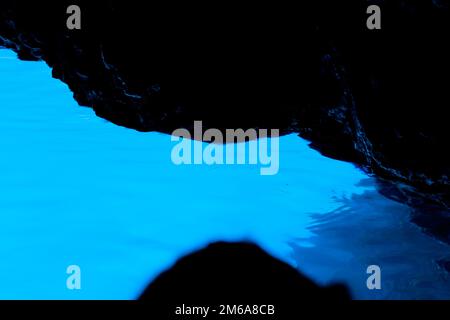 Blue lagoon on vis island (Croatia Stock Photo - Alamy