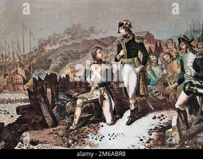 Napoleon Bonaparte at the Siege of Toulon, 18 September to 18 December ...