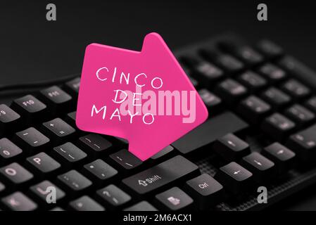 Conceptual caption Cinco De Mayo. Business approach Mexican-American ...