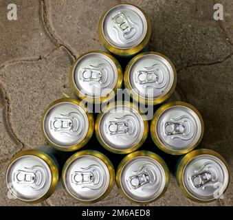 Many cans of soda, closeup Stock Photo - Alamy