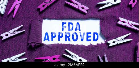 Conceptual caption Fda Approved, Business concept FDA agreed the ...