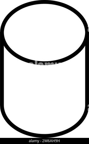 Vector geometric figure cylinder logo design Stock Vector Image & Art ...