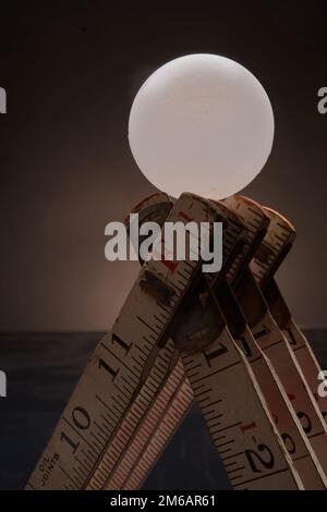 Antique carpenter's scale / measuring rule Stock Photo - Alamy