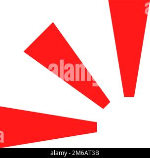 Impact emphasis silhouette icon. Editable vector Stock Vector Image ...