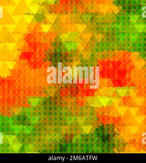 Blurred golden poppy triangle mosaic template Stock Photo - Alamy