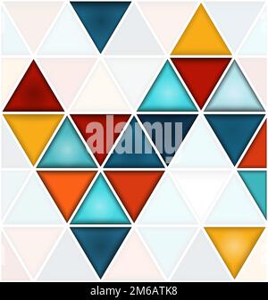 Abstract hipster geometric background with triangles, circles, nebula ...