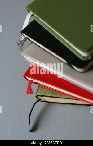 Pile of notebooks Stock Photo - Alamy