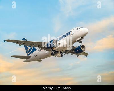 Bucharest, Romania - August 2022: A TAROM BOEING 737-700 airplane ...