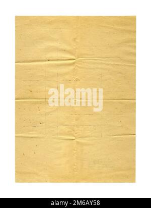 Vintage crumpled sheet of paper on grey surface Stock Photo - Alamy