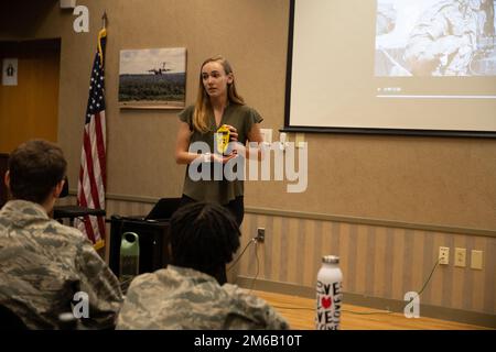 U.S. Air Force 18th Combat Weather Squadron Airmen discuss meterology ...