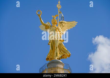 Victory Column, Big Star, Tiergarten, Mitte, Berlin, Germany Stock ...