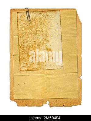 Old Papers isolated on white background Stock Photo - Alamy