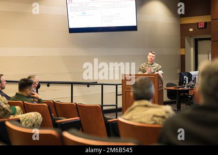 U.S. Marine Corps Col. Trevor Hall, Assistant Chief of Staff with Fleet ...