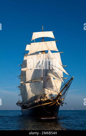 Danish tall ship Georg Stage, race start, 2004 Stock Photo - Alamy
