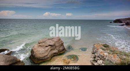 Azov sea coast, Crimea, Russia Stock Photo - Alamy