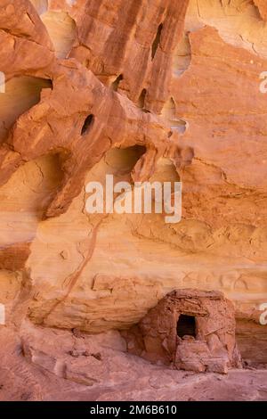 Cliff dwelling. Backpacking in Grand Gulch and viewing Anasazi dwellings and rock art. Near ...