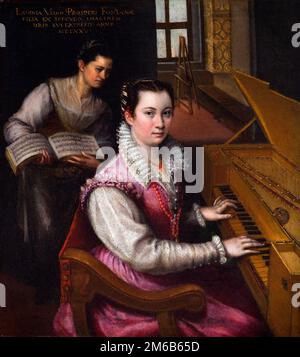Self-portrait at the Spinet. 1577. Lavinia Fontana - Self-Portrait at ...