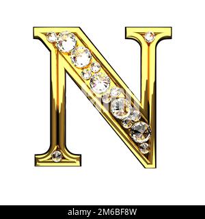 Y isolated golden letters with diamonds on white Stock Photo - Alamy