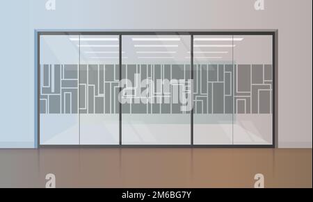 Wall Graphic - Vinyl Frosted Film - Bamboo Nature Theme - Stock ...