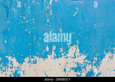 Blue old paint on metal surface texture steel background abstract ...