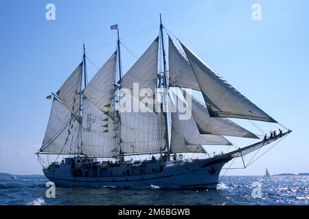 German schooner Grossherzogin Elisabeth, Stavanger race start, 1997 ...
