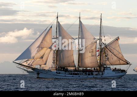 German schooner Grossherzogin Elisabeth, Bergen race start, 2008 Stock ...