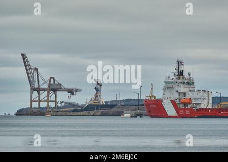 The sydney International Coal Pier is in Sydney Nova Scotia Canada. It ...