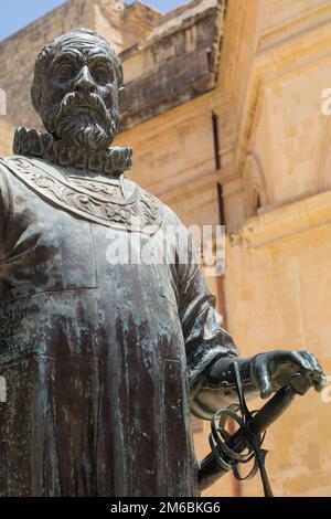 Statue of Grand Master Jean de Vallette Stock Photo - Alamy