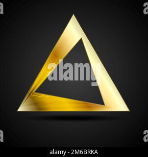 Bright golden logo element Stock Photo - Alamy