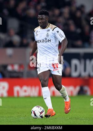 LILLE - Azor Matusiwa of Stade Reims during the French Ligue 1 match ...