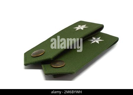 German police epaulets isolated Stock Photo - Alamy