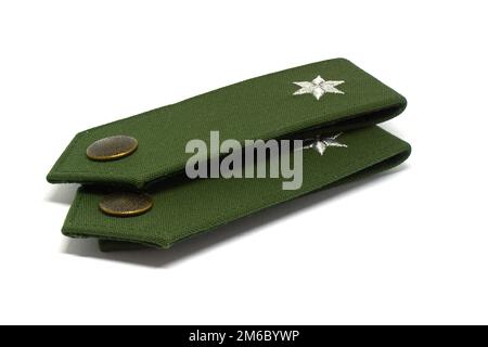 German police epaulets isolated Stock Photo - Alamy
