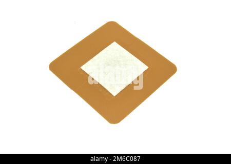 plaster in square shape isolated on white background Stock Photo - Alamy