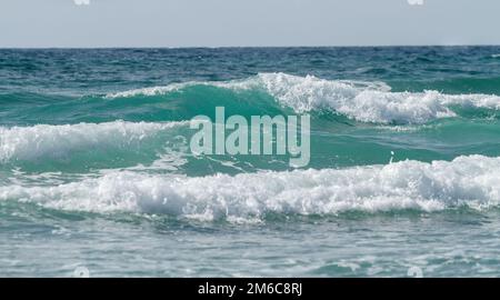 High Tidal Waves Splashing Sea Water At Marine Drive Promenade in ...