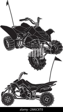 ATV Quad Bike Line Art Stock Vector Image & Art - Alamy