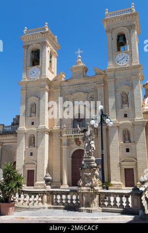 St Philip of Agira Church Haz Zebbug Malta Stock Photo - Alamy