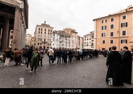 Rome, Italy. 3rd Jan, 2023. A journalist films people leaving St. Peter ...