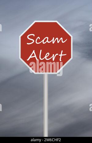 Phishing scam alert, caution and warning concept. Yellow barricade tape ...