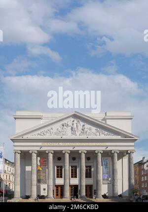 Historic theater in Aachen in Germany with columns Stock Photo - Alamy
