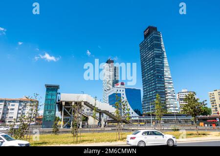 Trump Tower scyscraper in Istanbul, Turkey. High-rise buildings of ...