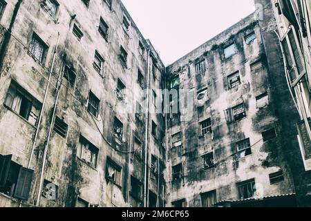 Shabby worn building. No people Stock Photo - Alamy