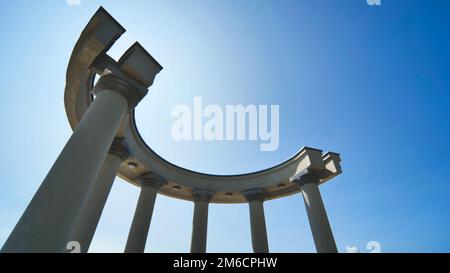 White rotundas in the city near the waterfront Stock Photo - Alamy